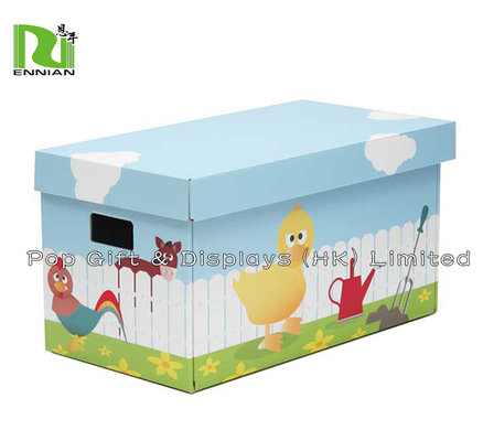 Full color print flat pack shipping cardboard toy boxes for gift box packaging supplier