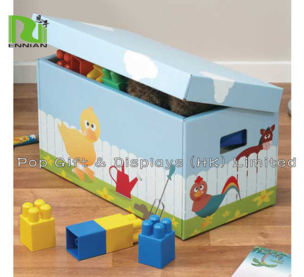 Full color print flat pack shipping cardboard toy boxes for gift box packaging supplier
