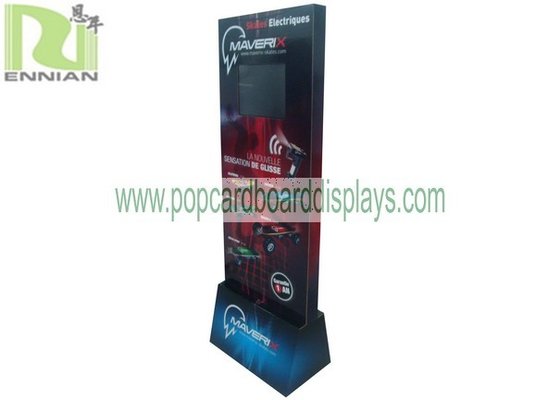 Cosmetic Cardboard Display Stand Custom  POP With LCD Screen supplier