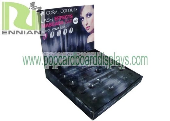 Mascara POP Cardboard Displays Counter Lip Gloss Display Rack supplier