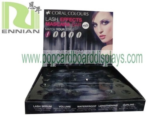 Mascara POP Cardboard Displays Counter Lip Gloss Display Rack supplier