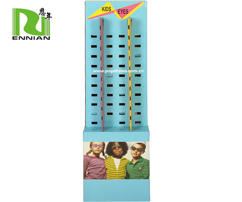 Food Dump Corrugated Cardboard Display Stand , Goggles Display Racks Eco Friendly supplier