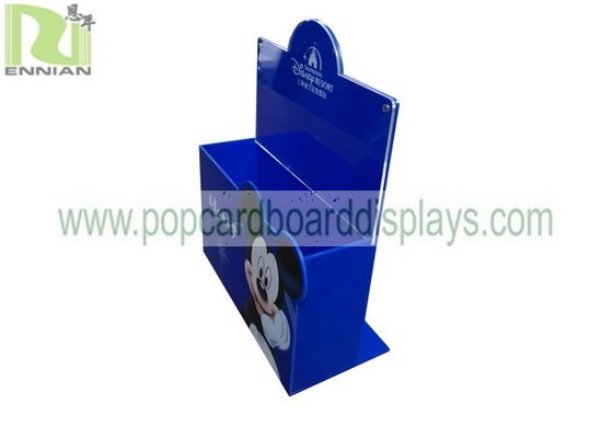 Blue Acrylic Display Stands Disney Products / Brochures Display Case Eco - Friendly supplier