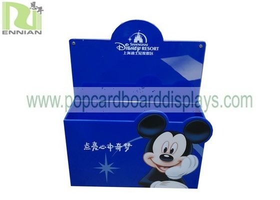 Blue Acrylic Display Stands Disney Products / Brochures Display Case Eco - Friendly supplier