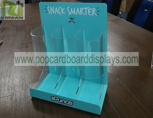 Custom Snake Smarter Acrylic Countertop Display Clear With Silk Printed Logo supplier