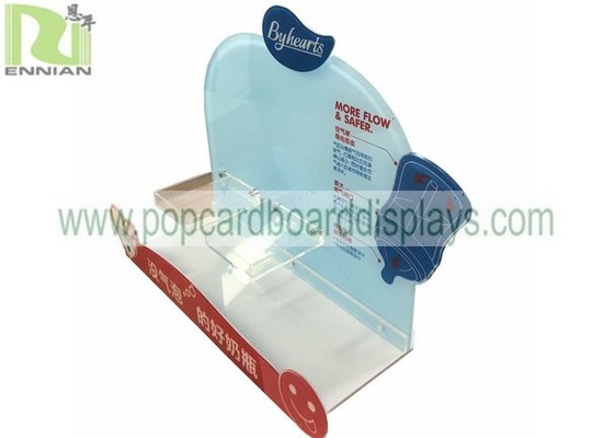 Top Counter Acrylic Display Stands Customized Logo / Size For Baby's Feeding Bottle supplier
