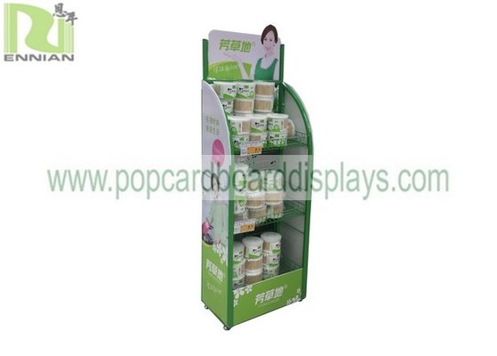 Bathroom Articles Wire Display Racks Shelf 3 Tiers Provide Metal Hooks For Hang Bags supplier