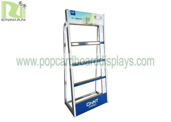 Metal Material Flooring Wire Display Racks For Electric Cable Heavy Products supplier