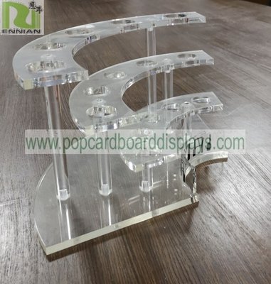PS Material Bottles POP Clear Acrylic Display Stands Eco - Friendly With Holes supplier