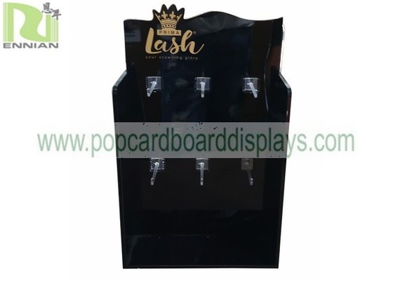Double Sides Plastic Counter Acrylic Display Rack With Clear Acrylic Hooks supplier