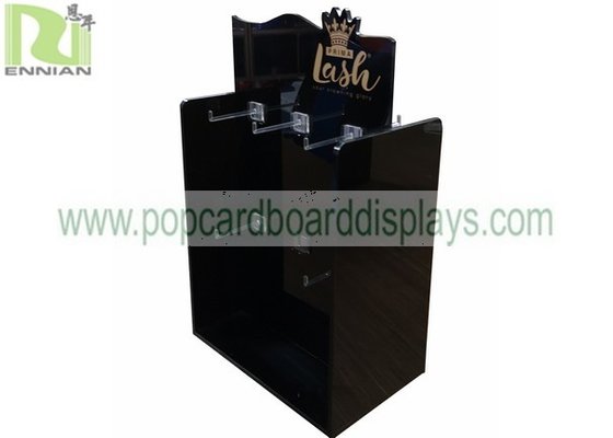 Double Sides Plastic Counter Acrylic Display Rack With Clear Acrylic Hooks supplier