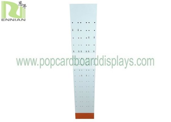 Phone Accessories Acrylic Tiered Display Stands , Acrylic Display Rack With Metal Pegs supplier