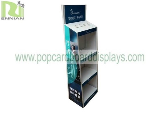 POP Flooring Wooden Shop Display Units 2 Tiers100kg Loading Capacity Multi - Sizes supplier