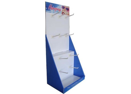 Cardboard displays with hooks colorful printing jet printing handband countertop displays ENCD017 supplier
