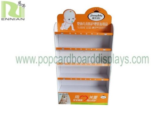 MDF Board Products Wooden Display Case ,5 Tiers Wood Displays For Retail Stores supplier