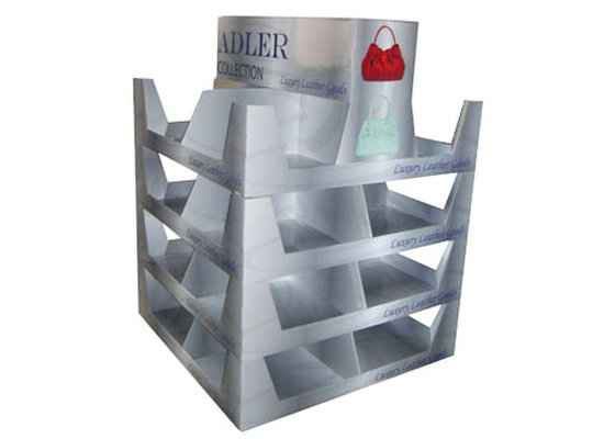 Four walls with 4 layer Cardboard Pallet Display for  handbag shows ENPD009 supplier
