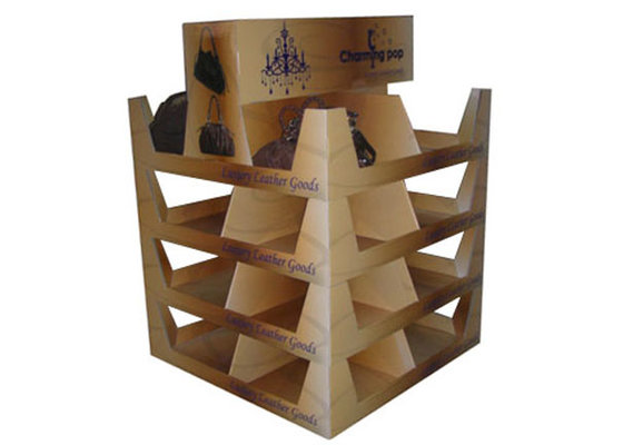 Four walls with 4 layer Cardboard Pallet Display for  handbag shows ENPD009 supplier