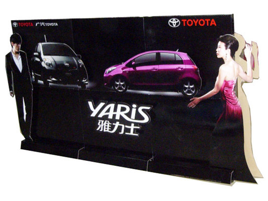 Custom Advertising portable Standee Display Cardboard  Stand ENSD005 easy for folding supplier