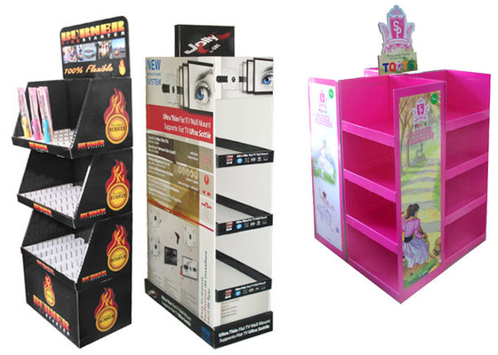 Yellow Custom Cardboard Candy Display For Supermarket and store supplier
