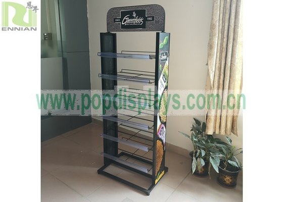 2 Sides Metal Wire Retail Display Racks For Greenfield / Displaying Merchandise supplier