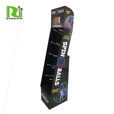 custom POS cardboard display for supermarket display with metal pegs or plastic pegs suit for blister products supplier