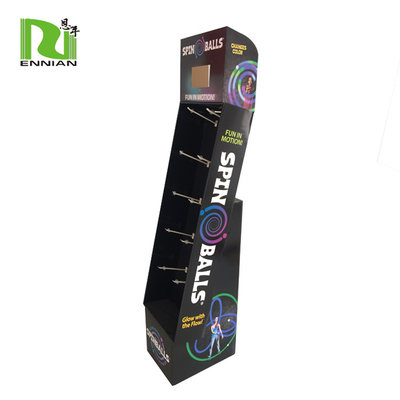 custom POS cardboard display for supermarket display with metal pegs or plastic pegs suit for blister products supplier
