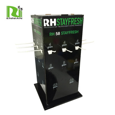 countertop pets display stand ,cardboard counter display unit with plastic hooks for blister products supplier