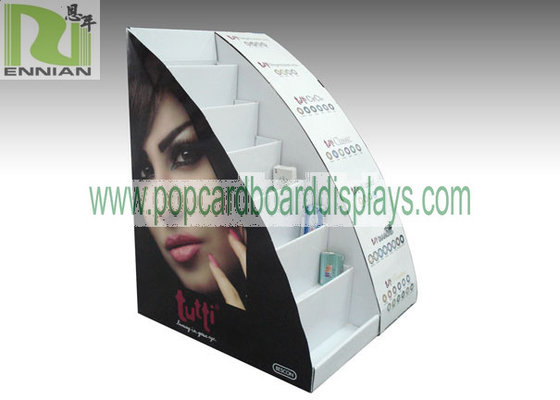 Cosmetic table displays cardboard cosmetic displays sunglasses displays with customized design  ENCD004 supplier