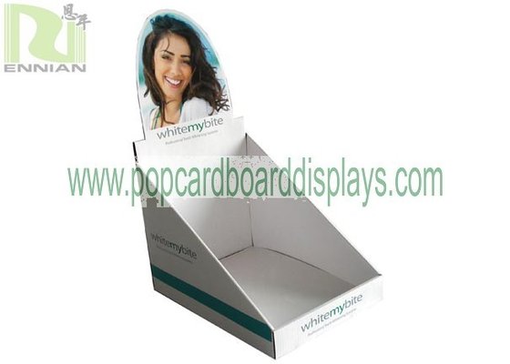Portable  Cardboard Counter Displays Shelf ENCD023  Stands for headwear hanging in shops supplier