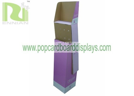 Elastic Band POP Cardboard Displays With Pink Color Display Stand With Hooks ENCB021 supplier