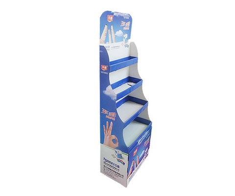 Supermarket Cardboard Beverage Display , Advertising Cardboard floor  Display supplier