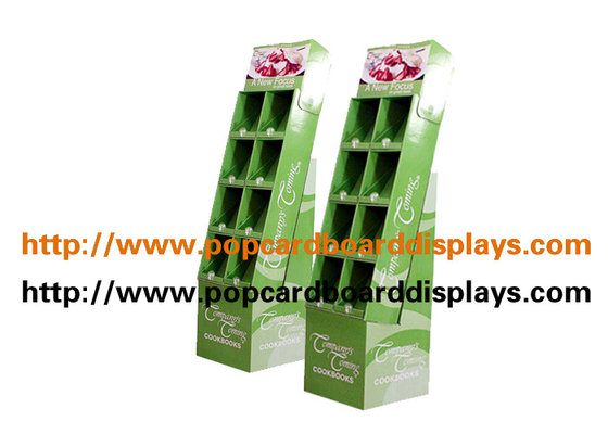 Shop Promotion Cardboard Display Stands With 8 Pockets For Books supplier