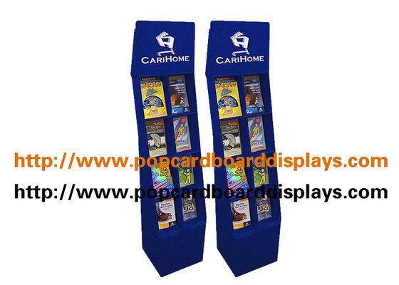 CMYK Color Folding Corrugated BOOKS Floor Display Stand Eco - friendly supplier
