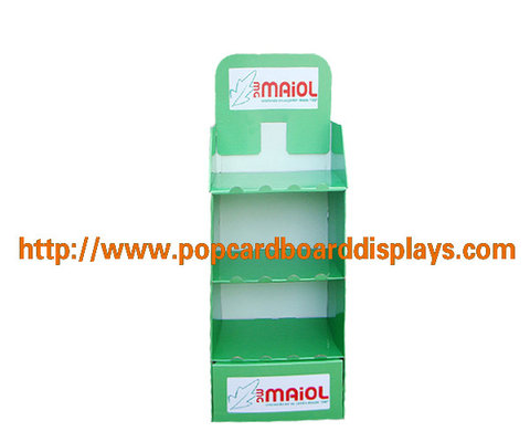 Children's Watches Cardboard Floor Supermarket Shelves display with green color supplier