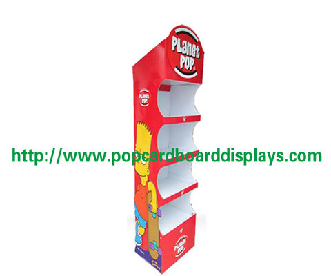 Red Automobile Printed Point of Sale Display Stands for Planet Pop Products supplier