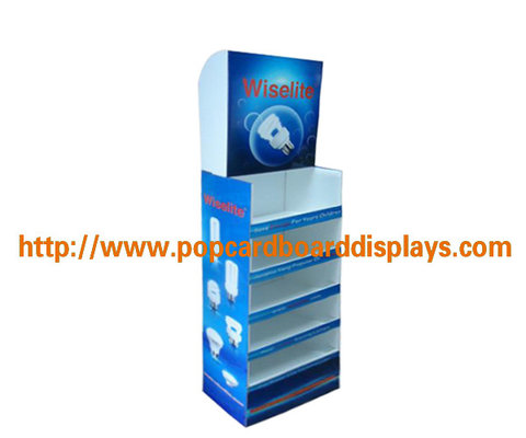 New Design Cardboard Display Stand for LED bulbs With Dividers supplier