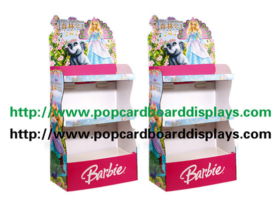 Pink Stationery Cardboard Display Stand with Corrugated paper and Pop Structure supplier
