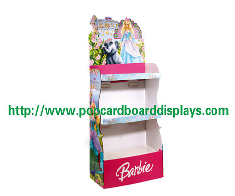 Pink Stationery Cardboard Display Stand with Corrugated paper and Pop Structure supplier