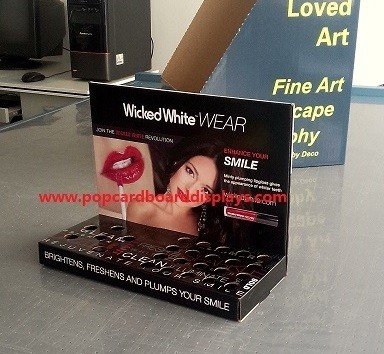 tooth whiten product lip glossy Cardboard counter displays / counter top displays supplier
