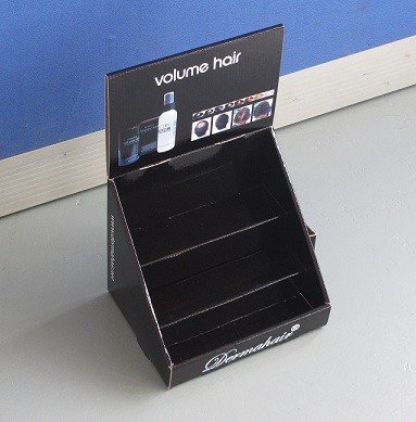 Hairs care Cardboard Counter Displays tiers type paper tabletop display supplier
