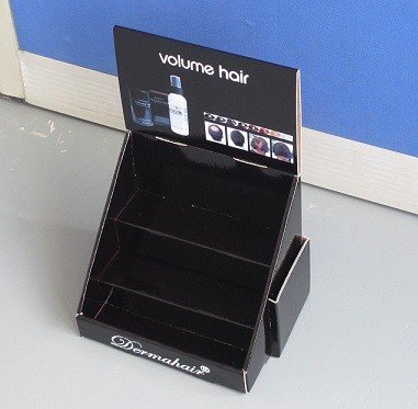 Hairs care Cardboard Counter Displays tiers type paper tabletop display supplier