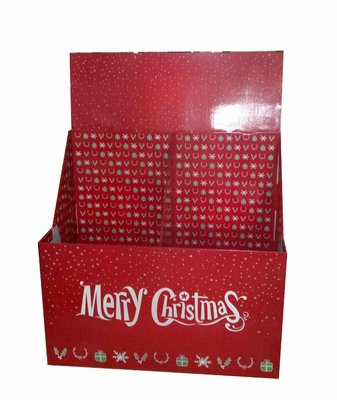POP cardboard pallet displays for christmas gift promotional pallet display rack supplier