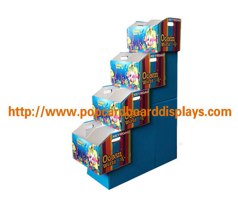 Unique simple 4 grid POP Cardboard Displays for Cell Accessories supplier