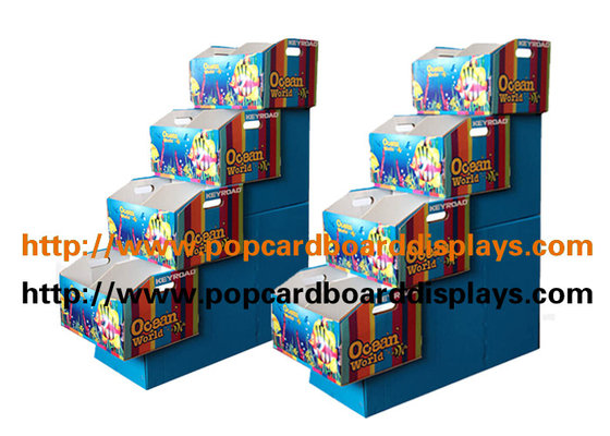 Unique simple 4 grid POP Cardboard Displays for Cell Accessories supplier