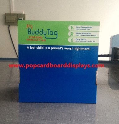 Recycled cardboard counter displays with 4 color offset printing supplier