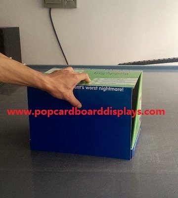 Recycled cardboard counter displays with 4 color offset printing supplier