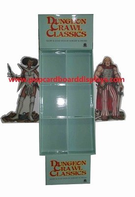 Books Corrugated cardboard floor displays / retail display stand supplier