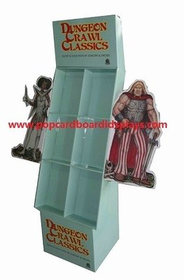 Books Corrugated cardboard floor displays / retail display stand supplier