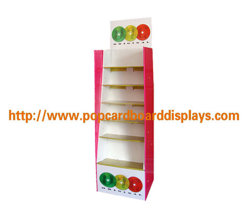 Electronic Prodcuts Corrugated Cardboard Display 5 Layers And Red Color supplier