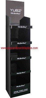 4 Tiers Strong Cardboard Display Stand With Offset Printing , Screen Printing supplier